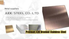High-quality brushed stainless steel sheets in grade 201/430/304/316L