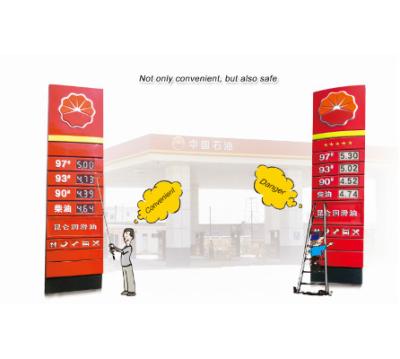 China Openlucht Waterdichte Brandstofprijs Flip Signs 7 Segment Magnetisch Flip Digital Price Boards Te koop