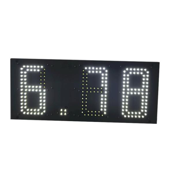 Signe de station service du signe 3.3inch 88,88 des prix d'essence de panneau d'affichage numérique de LED