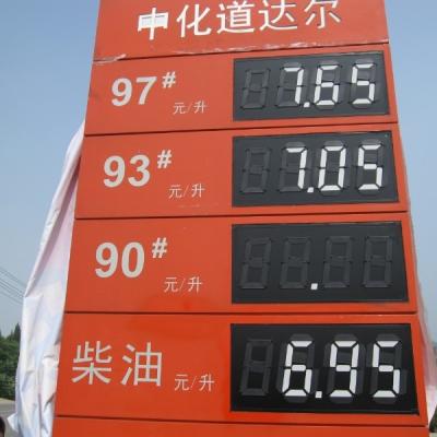 Cina Tipo riflettente contrassegno ed esposizioni magnetici impermeabili di Flip Gas Price Sign Digital in vendita