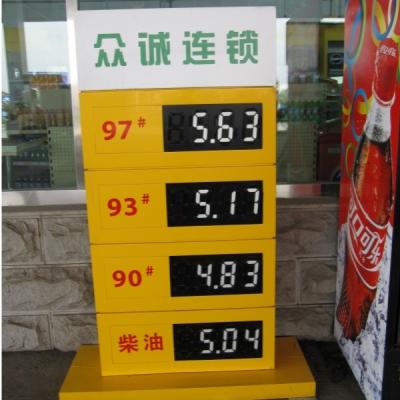 Cina 8,888 tabellone di prezzi di Digital di segmento di Flip Signs Magnetic Flip 7 di prezzi della stazione di servizio in vendita
