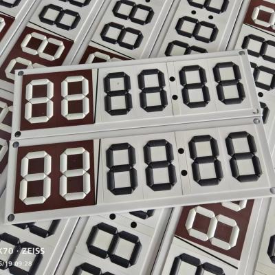 Cina Tabellone manuale di prezzi di giro dell'esposizione di ASA Outdoor Plastic Digital Time in vendita