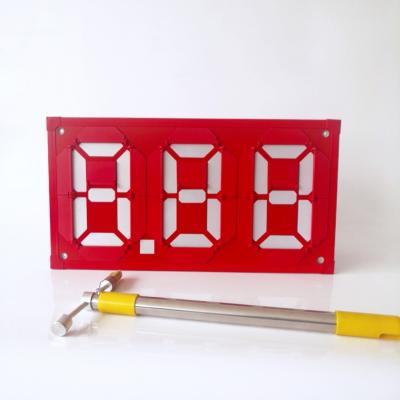 Cina Bordo magnetico rosso di prezzi della stazione di servizio di Flip Digital Price Sign 8,88 in vendita