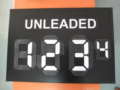 China Reflective 8.888 Digital 7 Segment Display Price Board For Gas Station for sale