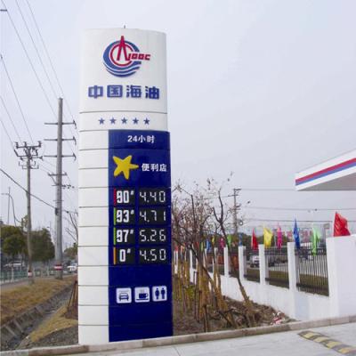 China Reflective 8.888 Digital 7 Segment Display Price Board For Gas Station for sale
