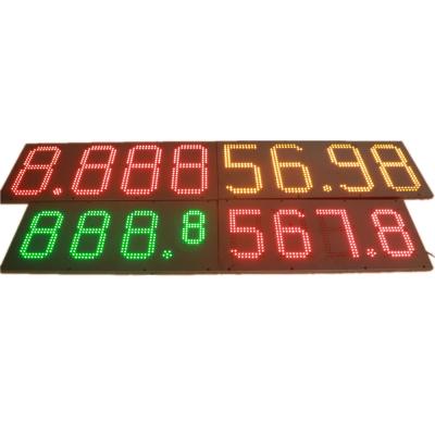 China 8.888 Waterproof LED Display Board Gas Station Price Sign Digital Split Flap Display for sale