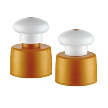 Cina 28 mm 24 mm di plastica a vite Push Pull Cap in colori adatti a varie applicazioni in vendita