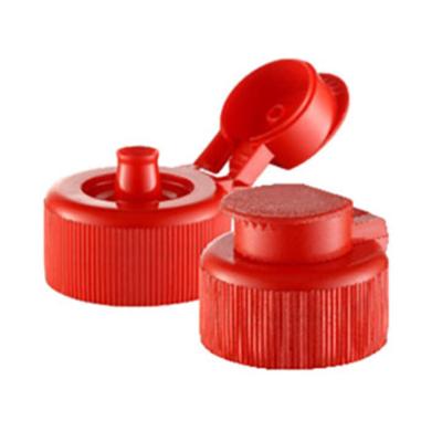 China 33/410 Aanpassing 32 mm Plastic Silicone Lid Plastic Flip Top Cap voor honingfles Te koop