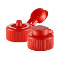 China Customized Request Plastic Honey Cap Flip Top Cap 28410 with Silicone for sale