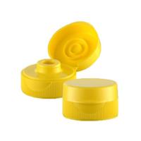 China Customized Request Plastic Honey Cap Flip Top Cap 28410 with Silicone for sale