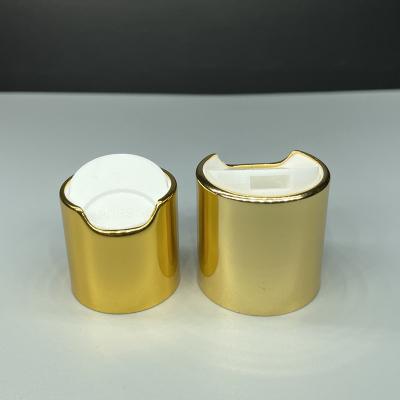Cina 24/410 Disco in alluminio in oro lucido con tappo superiore per campioni di bottiglia in vendita