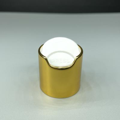 Cina 24/410 Disco in alluminio in oro lucido con tappo superiore per campioni di bottiglia in vendita