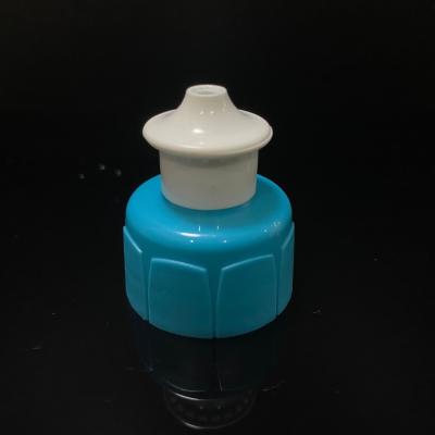 China 24 mm plastic kap trek- en duwkap voor waterfles 1 stuks Min.Order Verzoek Voorbeeld Te koop