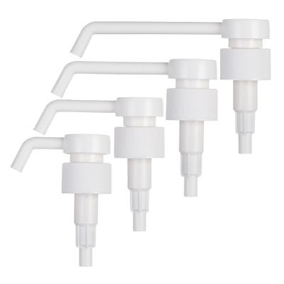 中国 長いノズル 28/410 ハンドソープとアルコール消毒剤のためのプラスチックポンプ 2cc 4cc出力 販売のため