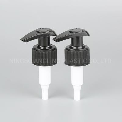 Cina 28/410 Pompa di lozione di plastica a chiusura sinistra destra in nero per applicazioni professionali in vendita