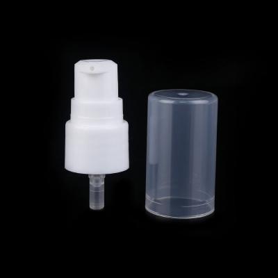 Cina 24/410 PP Over Cap Treatment Pump Dispenser di plastica per prodotti cosmetici monouso in vendita