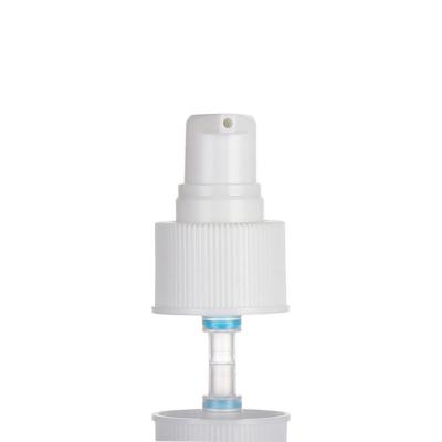 Cina Pompa di trattamento a crema a tappo completo bianca per bottiglie cosmetiche 20/410 in vendita