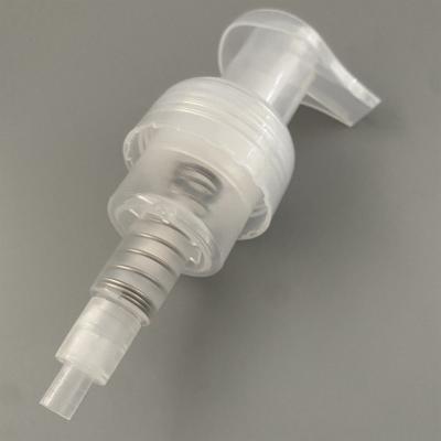 Cina Pompa di schiuma di plastica per la pulizia del corpo Sapone per la pulizia delle mani con sinistra destra bloccata bianco in vendita
