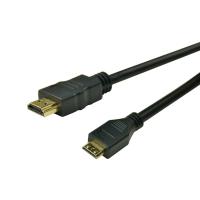 China 1080P 3D Mini HDMI To HDMI Cable Non Shielded 7.0mm Camera Hdmi Cable for sale