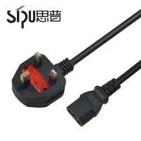 China Multipurpose Round UK Power Cord 3 Pin 110v Power Cable High Performance for sale