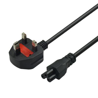 Cina 3 punte Mickey Mouse Plug UK Cordone di alimentazione 1mtrs Con PVC Jacket in vendita