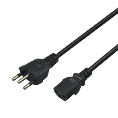 Cina 3Pin Brazil Plug Corde di alimentazione elettrica 1m 1.5m 1.8m 2m Per l'adattatore PC in vendita