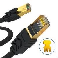 China Copper Conductor  Insulated CAT8 Patch Cord Network Patch Cable for sale