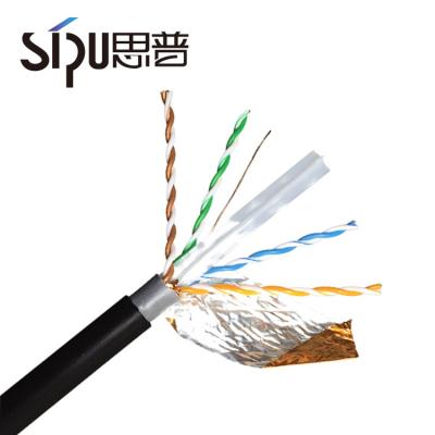 Cina Utp Ftp 305m CAT6 Lan Cavo 23/24 Awg Nero Con 8 Conduttori in vendita