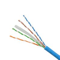 China 1000ft 305m 4 Pair Utp Rj45 CAT6 Lan Cable  96braid Shield PVC Jacket for sale
