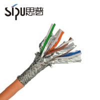 China 7.0MM CAT7 Lan Cable 0.57 Bare Copper Conductor  Cat 7 Network Cable for sale