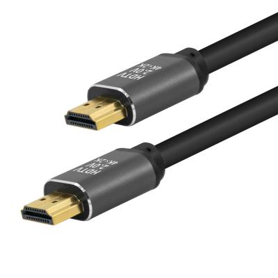 China Premium Grijze 24K Goud geplatte 1080P 3D 4k HDMI kabel, geschikt voor PS5 Laptop 1.5M Te koop