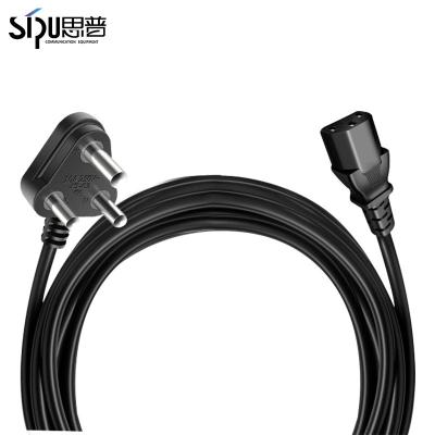 China 1.5M India Power Electric Plug Met Power Cord Zuid-Afrika 3 pin stroomkabel Voor Computer En Laptop Te koop