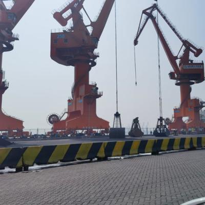 China 100T Four Link Portal Harbour Crane Harbor Freight Crane Orange for sale