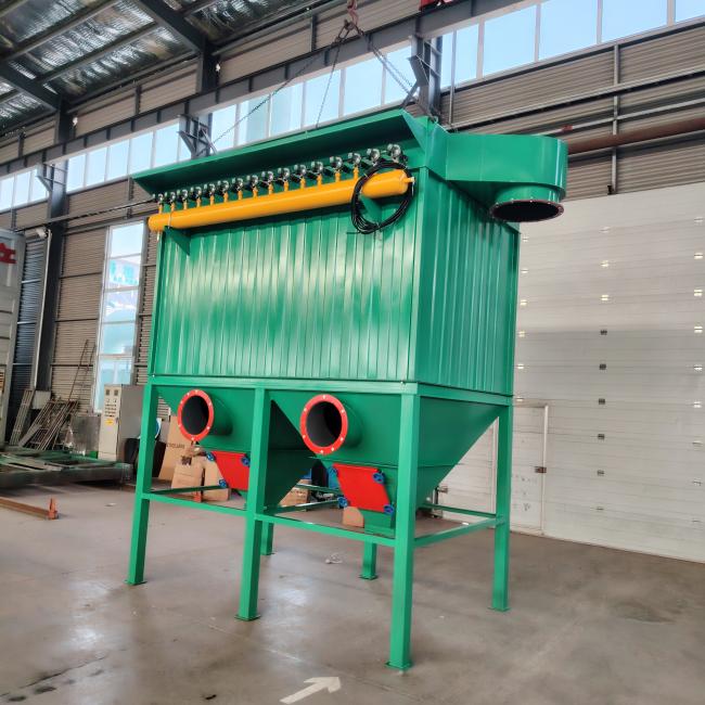 Industrial pulse bag dust collector system for coal fired boilers
