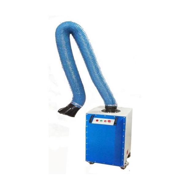 Quality Single Arm Blue Mobile Portable Dust Collector Welding Fume Extractor for sale
