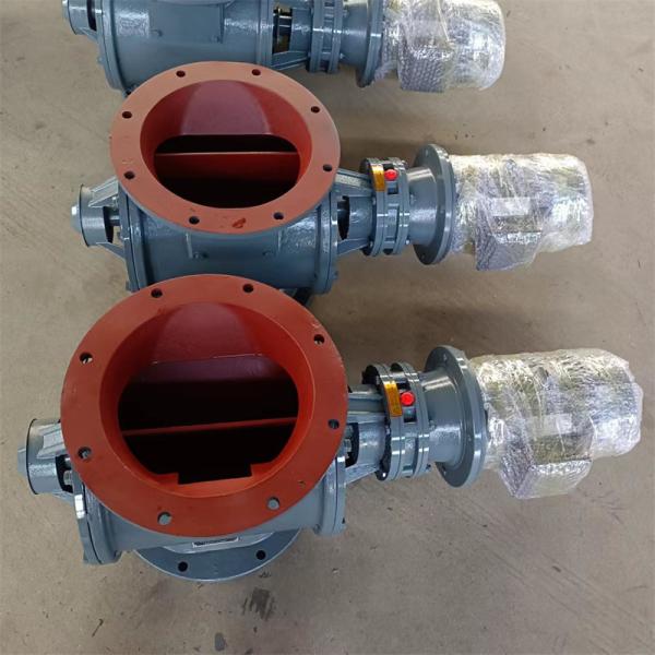 Quality Star Shaped Unloader Machine Rotating Discharge Valve Electric Ash Discharge for sale