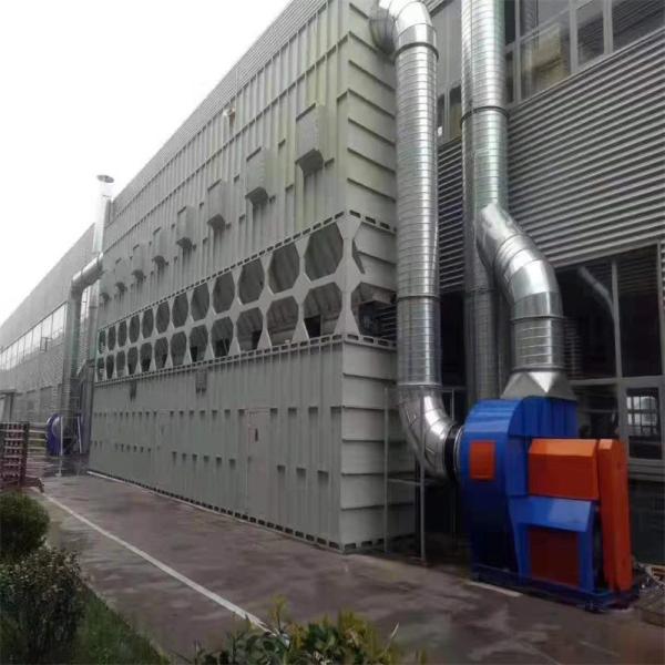 Quality PLC - Controlled 0.5 Micron Industrial Dust Collector For Wood Factory With 400㎡ for sale