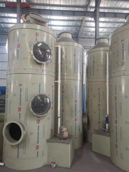 Quality PP Wet Scrubber Gas Desulfurization Tower Waste Gas With Pump Blower for sale