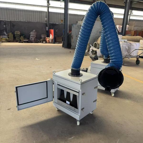 Quality Industrial Dust Collector Portable Welding Fume Extractor With Suction Arm for sale