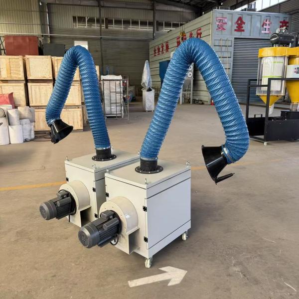 Quality Industrial Portable Dust Collector 1.5 / 2.2 / 3kw Mobile Welding Fume Smoke for sale