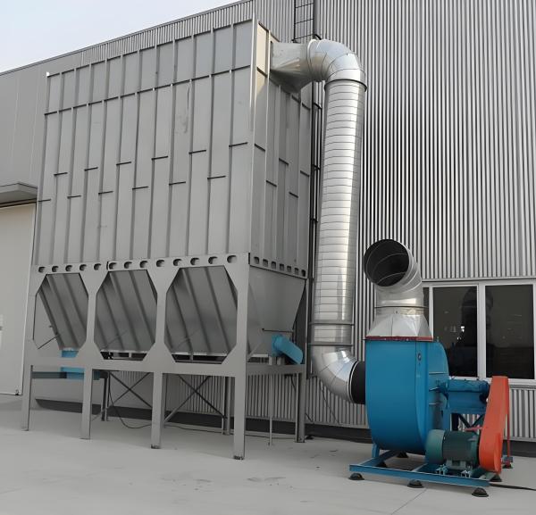 Quality 99% Industrial Dust Filtration Equipment For Woodworking Sawdust Sandblasting Treatment Bag Dust Collector for sale