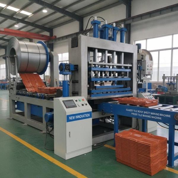 Quality New Innovation Glazed Tile Roof Sheet Making Machine Press Tile Making Machine for sale