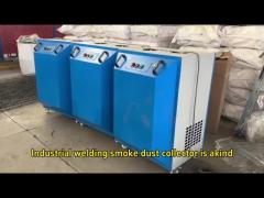 Two Arm Welding Smoke Extraction System Welding Fume Dust Collector For Metal Welding