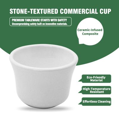 China Shatterproof 3 oz Classic Smooth Espresso Cup for Cafes & Coffee Shops | FDA Safe Ceramic-Infused Composite Hot Drinking Cup for sale