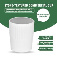 Quality Shatterproof Stone-Textured Commercial Cup (6oz) for sale