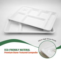 Quality Premium Stone-Textured Commercial Compartment Tray for sale
