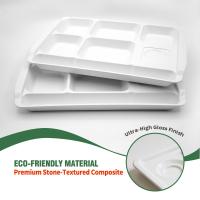 Quality Premium Stone-Textured Commercial Compartment Tray for sale