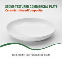 Quality Shatterproof Stone-Textured Deep Dinner Plate for sale