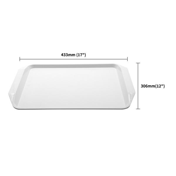 Quality Shatterproof Stone-Textured Commercial Serving Tray for Restaurants & Cafes | for sale