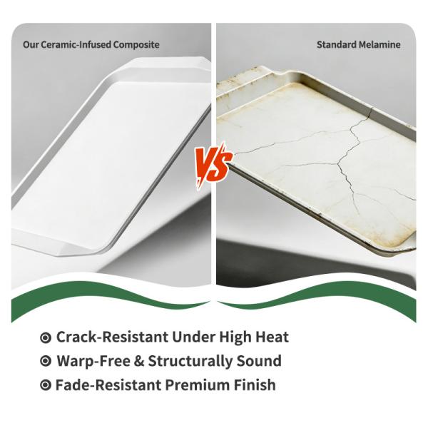 Quality Shatterproof Stone-Textured Commercial Serving Tray for Restaurants & Cafes | for sale